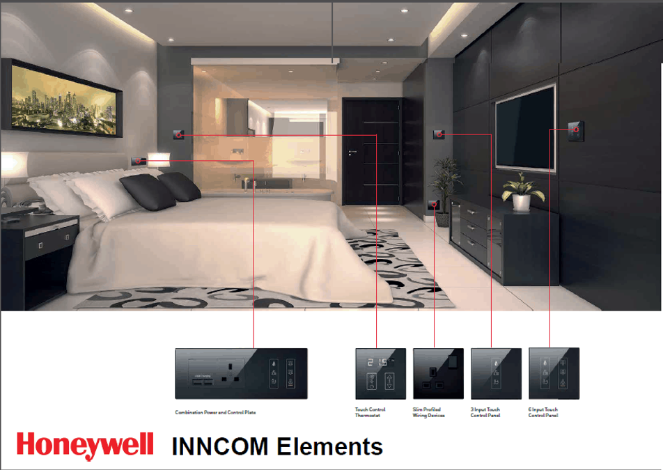 HONEYWELL INTRODUCES INNCOM ELEMENTS -- DESIGNER GUESTROOM CONTROLS FOR ...