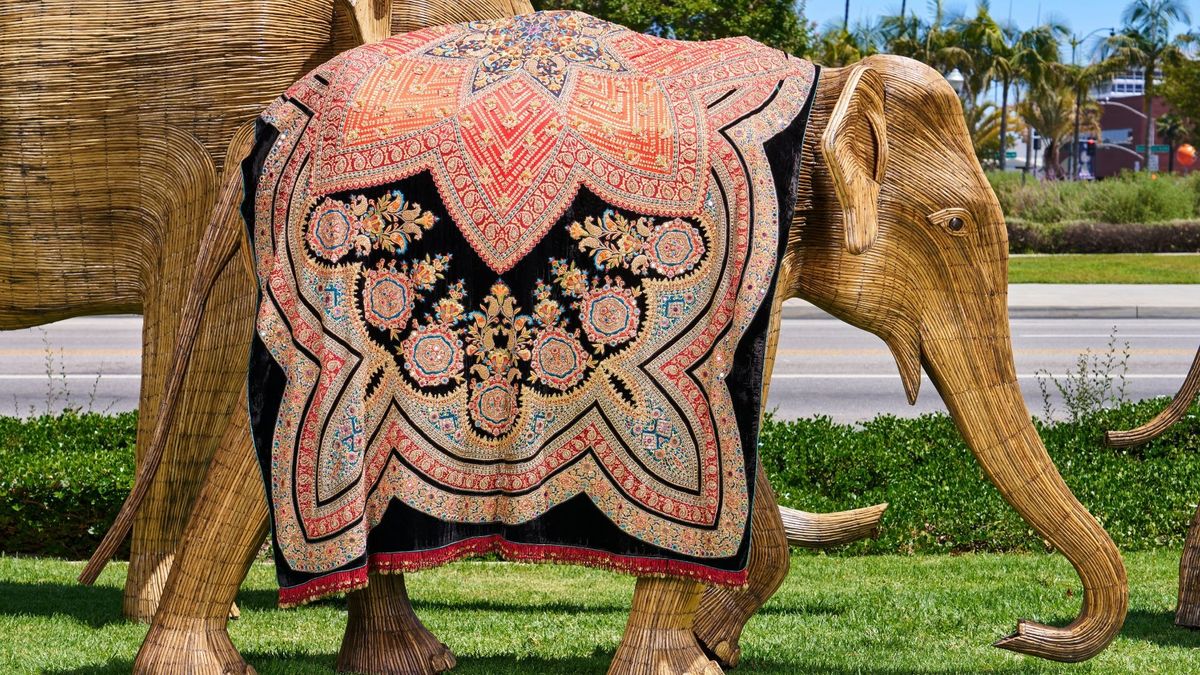 How Vikram Goyal And 55 Designers Dressed 100 Elephants In Honour Of ...