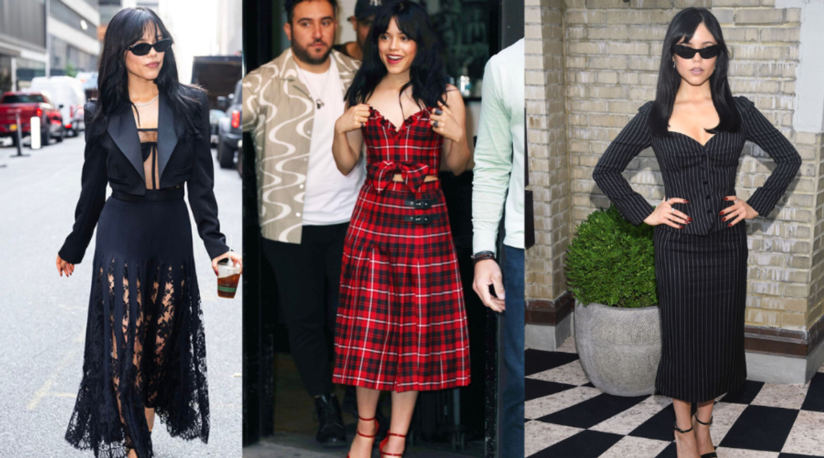 Jenna Ortega Gives Us Lessons In Goth Glam Dressing