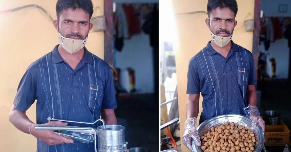 Street Vendor Innovates Unique Machine to Make 1 Kg ‘Pakoras’ in 10 Mins