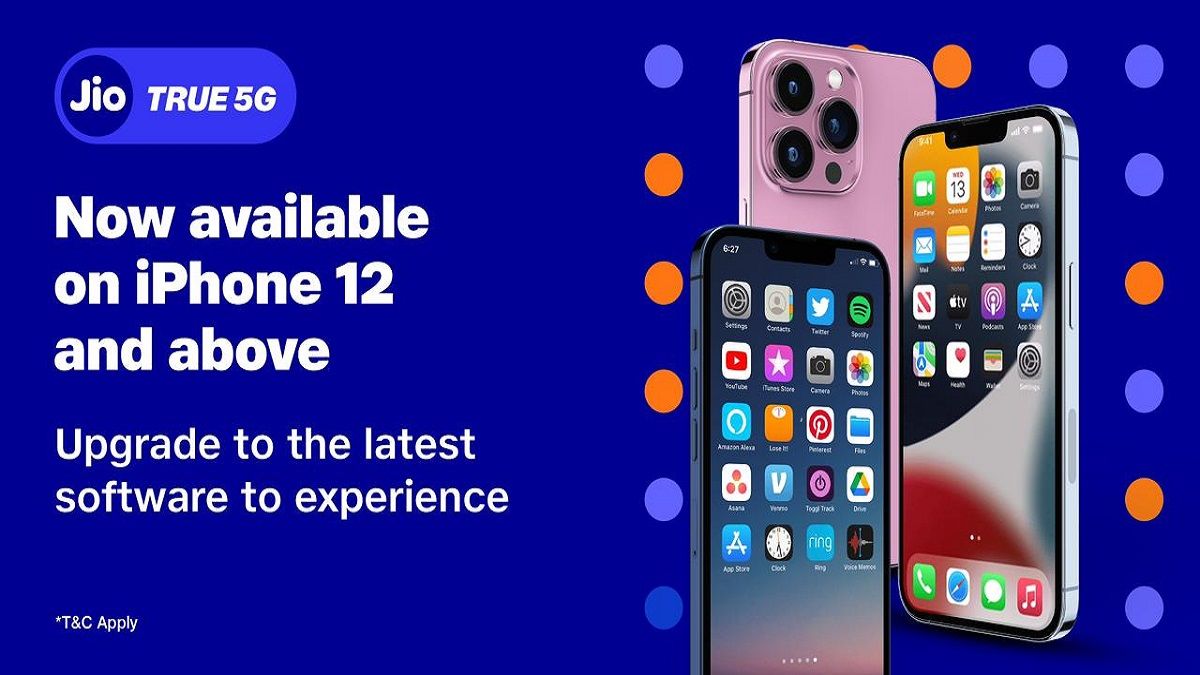 Jio True 5G: इन आईफोन यूजर्स को आज से मिलेगी 5G सेवा, अनलिमिटेड डेटा के ...
