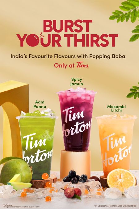 Tim Hortons® launches Summer Poppers - India’s Coolest Boba Ever!