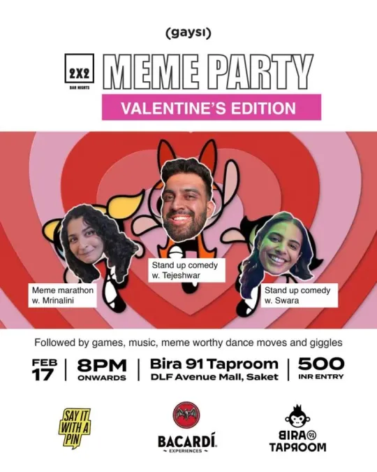Gaysi Meme Party 'Valentines Edition' at BIRA 91 Taproom