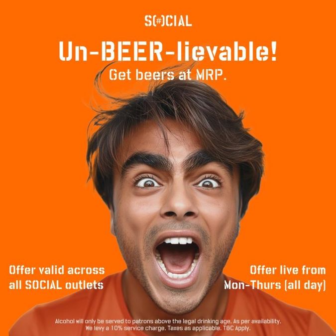 SOCIAL introduces Beers at MRP offer across India: Un-BEER-lievable ...