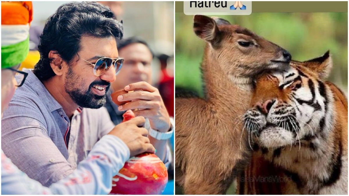 Dev-Ghatal Lok Sabha: বাঘ যেমন হরিণ স্বীকার করে, সবুজ আবির মেখে কার গলা জড়ালেন দেব?