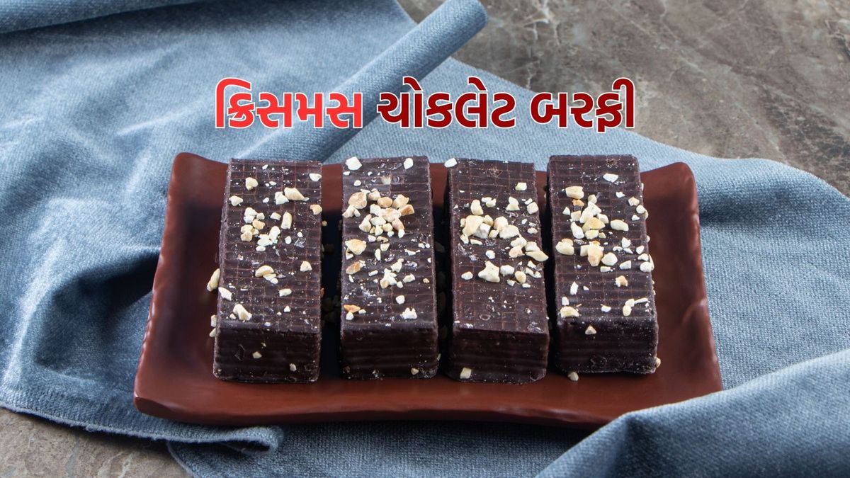 Christmas Chocolate Barfi Recipe | ક્રિસમસ સ્પેશિયલ ચોકલેટ બરફી રેસીપી ...