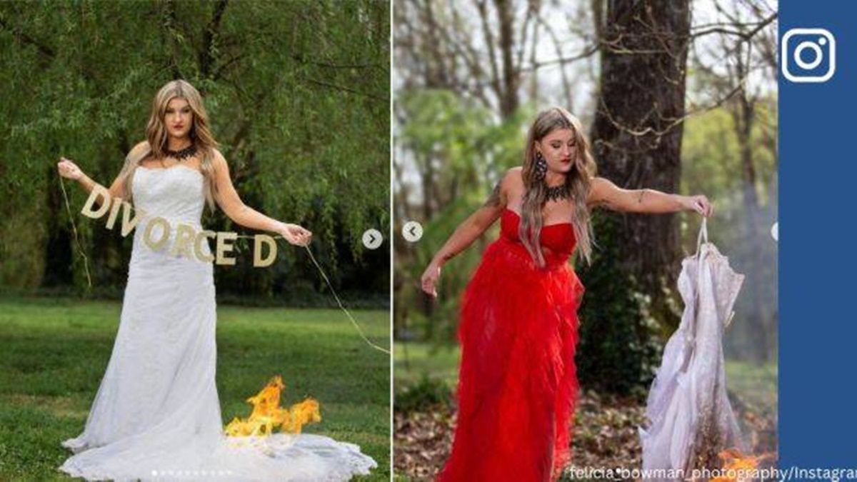 പോസിറ്റീവ് വൈബ്സ് ഒണ്‍ലി, വിവാഹമോചനം ആഘോഷിച്ച് യുവതി; ഫൊട്ടോഷൂട്ട് വൈറല്‍