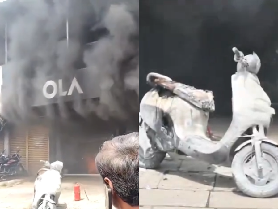 Frustrated Ola Electric customer sets showroom on fire over service ...
