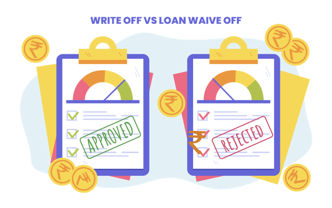 Difference between Loan Write Off and Loan Waive Off