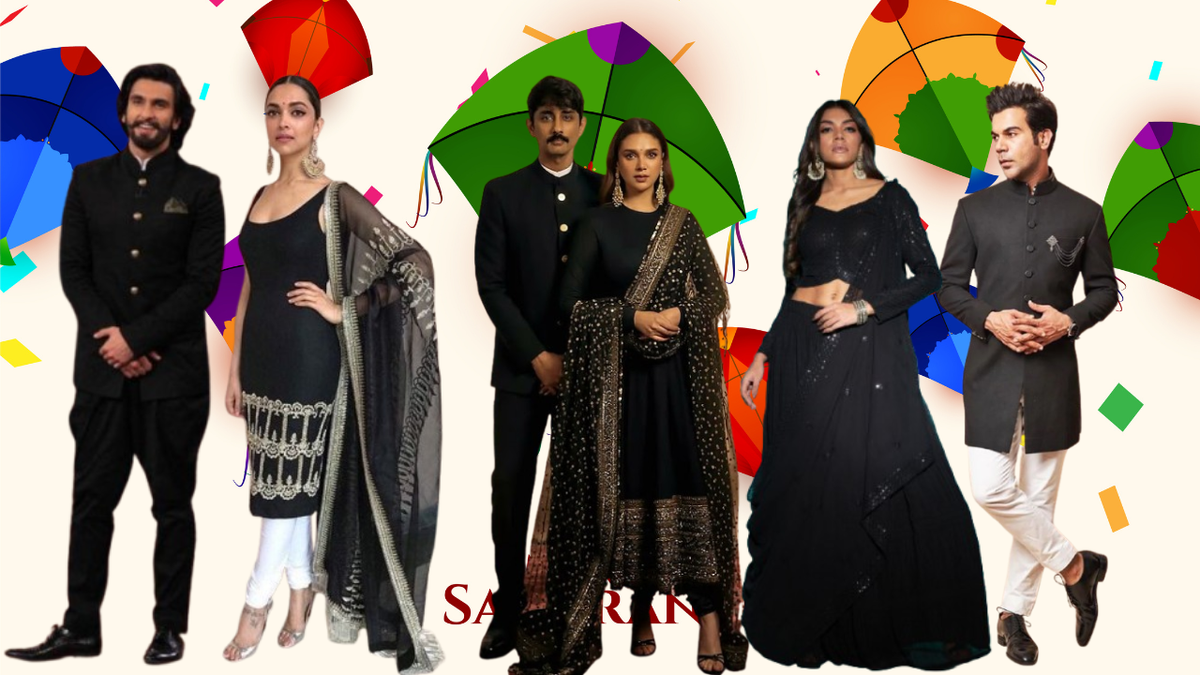Maharashtrian Makar Sankranti Special: Black Ethnic Wear from Homegrown ...
