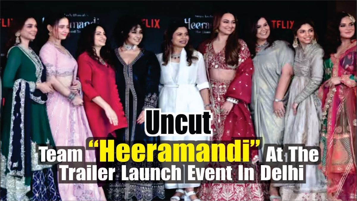 HEERAMANDI PROMOTIONS IN DELHI | SONAKSHI SINHA | PRACHI DESAI | ADITI ...