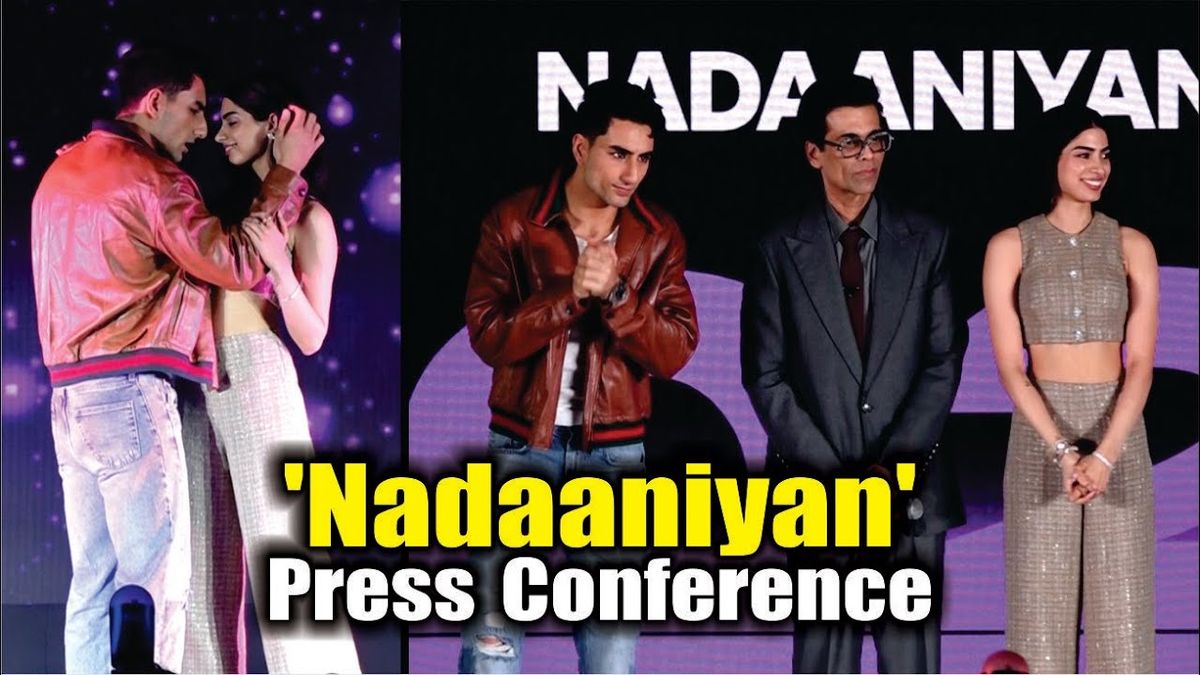 'Nadaaniyan' | Press Conference | KHUSHI KAPOOR | IBRAHIM ALI KHAN | KARAN JOHAR | NETFLIX EVENT PC