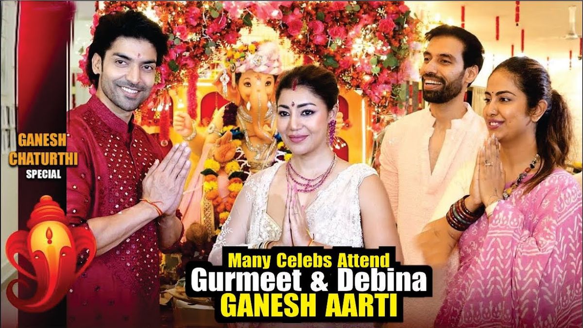 Gurmeet And Debina GANESH AARTI | Isha Malviya, Abhishek Kumar, Avika ...