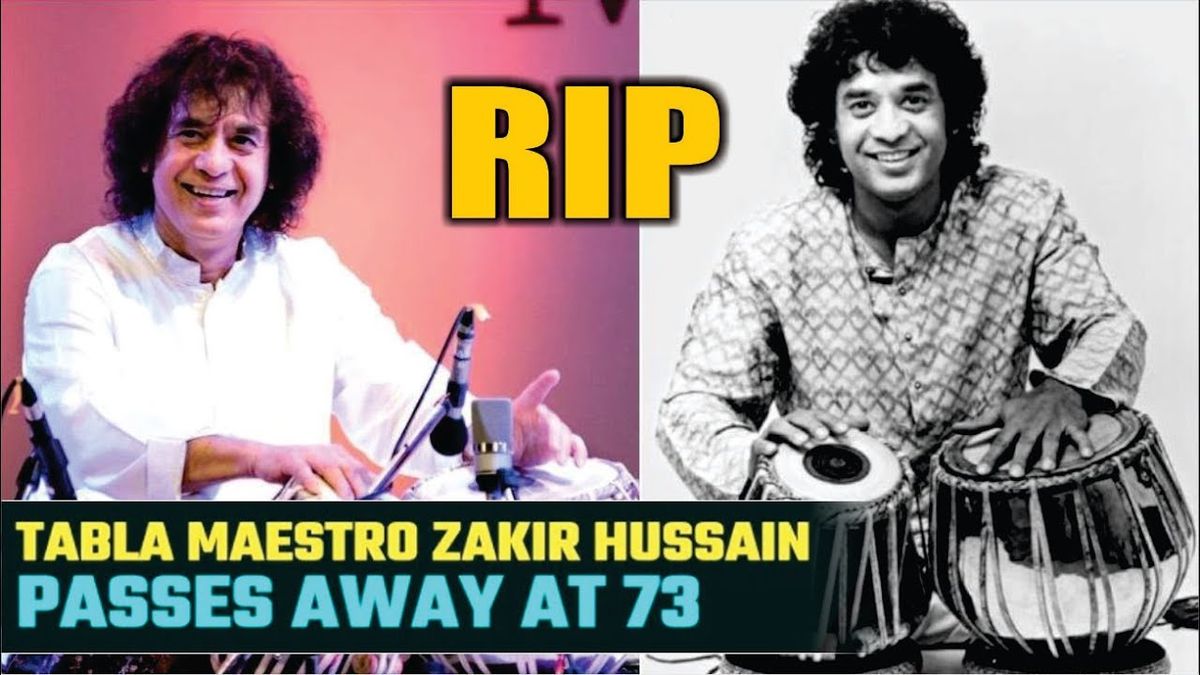 Ustad Zakir Hussain passes away at 73 | Tabla Maestro Zakir Hussain Death News | Zakir Hussain