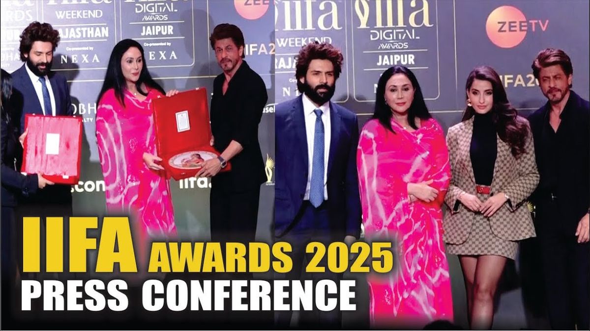 IIFA Awards 2025 Press Conference | Shah Rukh Khan | Kartik Aaryan ...