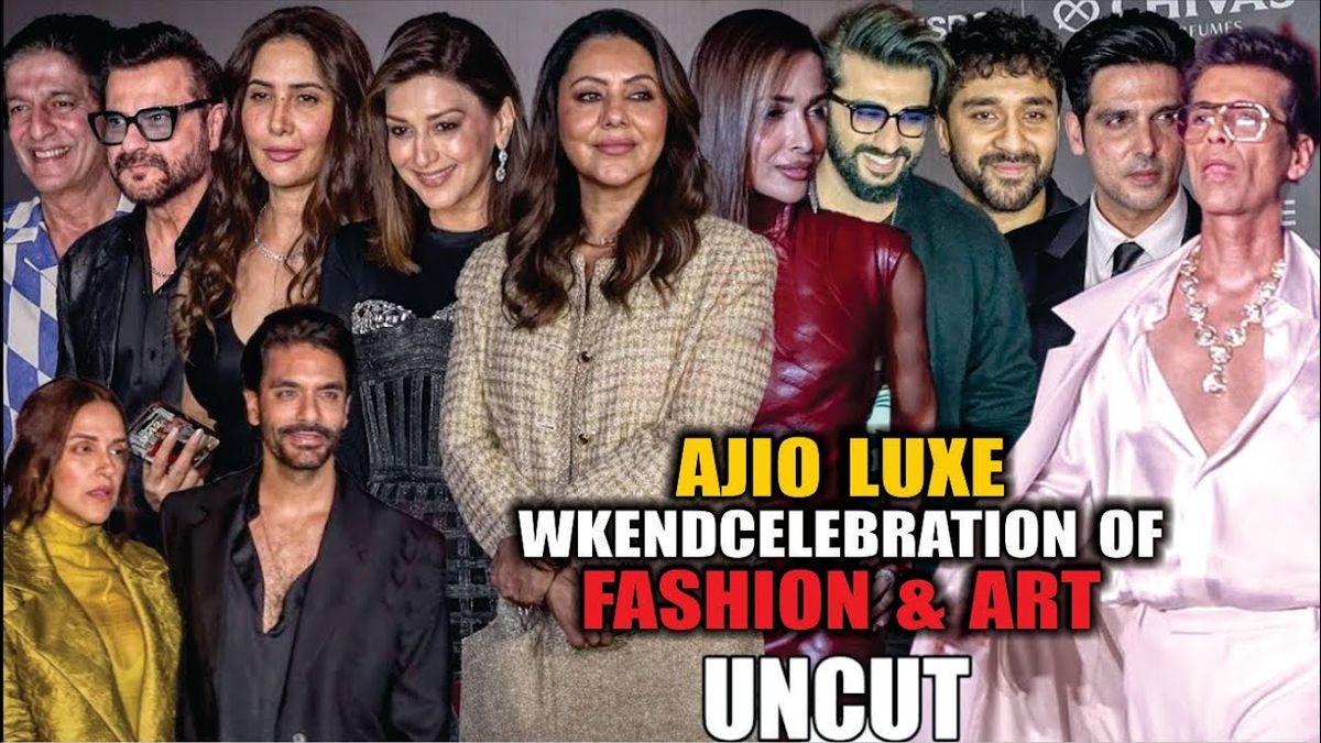 AJIO LUXE WKEND CELEBRATION OF FASHION | Gauri Khan, Karan Johar ...