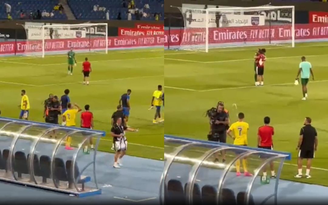WATCH: Cristiano Ronaldo throws water at cameraperson following Al ...