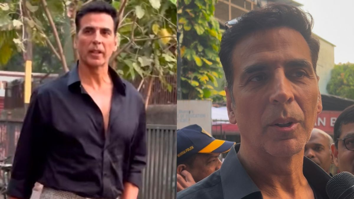 "Every citizen should come out & vote"–Akshay Kumar after casting vote