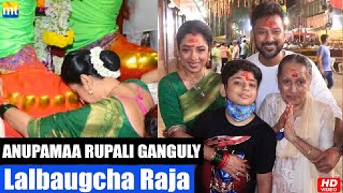 Anupamaa fame Rupali Ganguly along with her son reached to seek ...