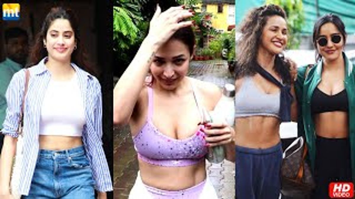 Janhvi Kapoor, Malaika Arora, Neha Sharma & Aisha Sharma Kick Start Their Week With Fitness Regime