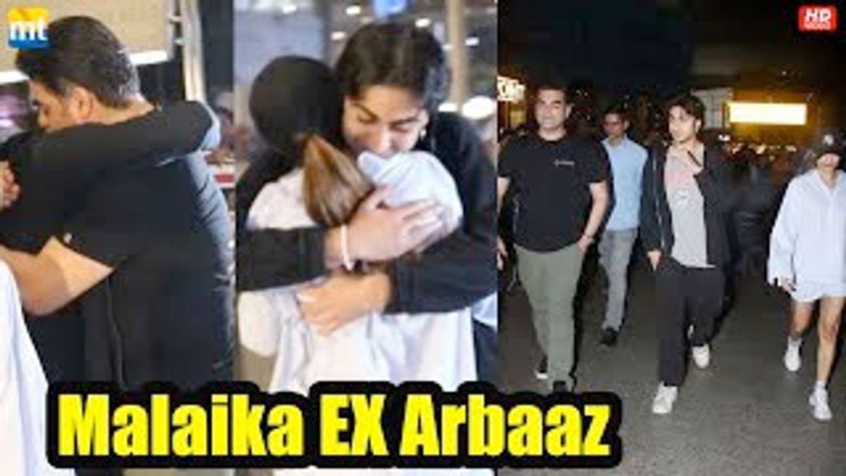 Malaika Arora & Ex Husband Arbaaz Khan give a tight hug to their son ...