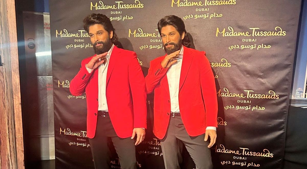 Allu Arjun's Wax Statue Unveiled At Madame Tussauds Dubai Ahead Of His ...