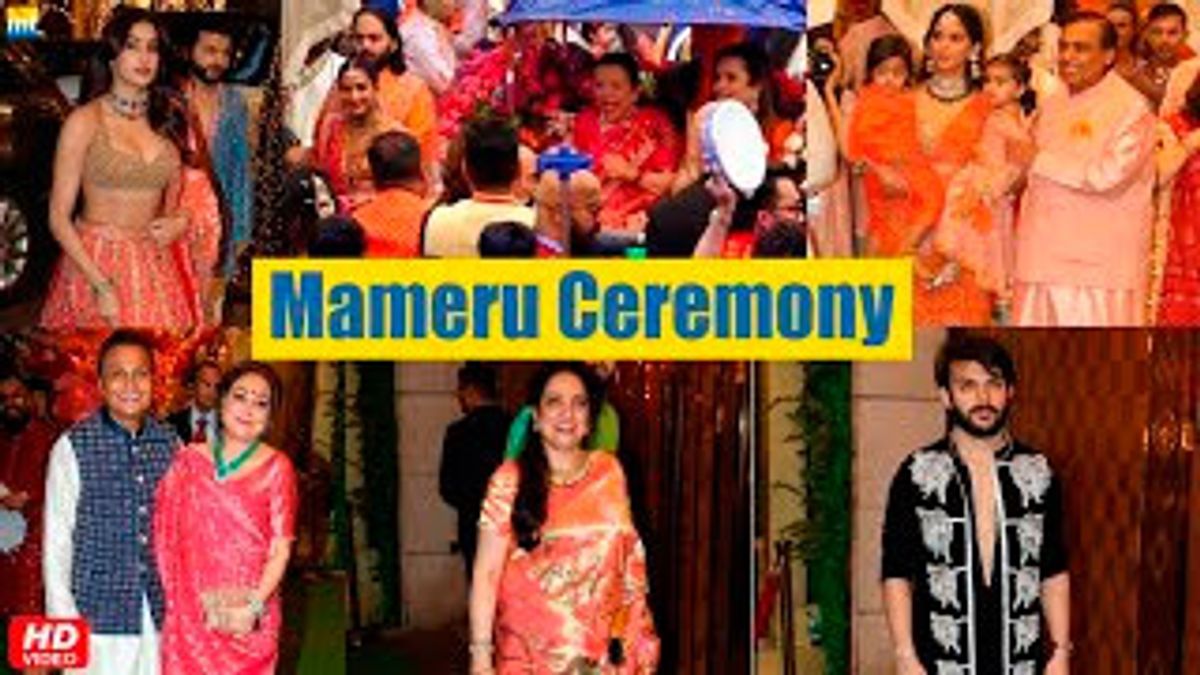 Anant Ambani-Radhika Merchant's Mameru Ceremony - Janhvi Kapoor with ...