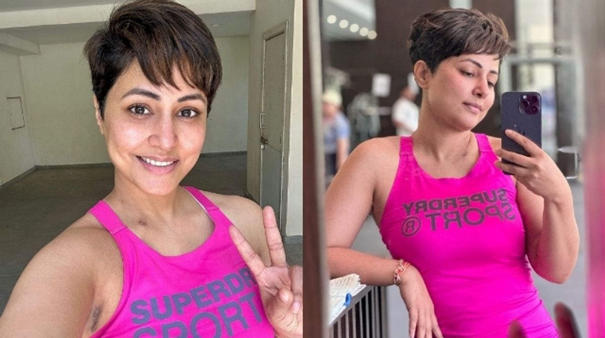 "Hina Khan Shares Pictures Of Scars on Her Body, says Scarred not Scared