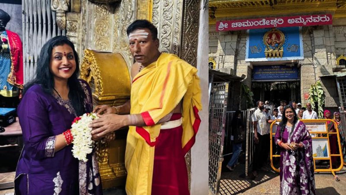 Actress Roja ಮೈಸೂರಿಗೆ ಭೇಟಿ ಕೊಟ್ಟ ಟಾಲಿವುಡ್ ಸ್ಟಾರ್ ನಟಿ ರೋಜಾ