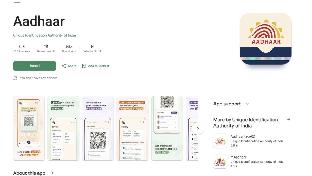 UIDAI launches new Aadhaar app to end photocopies, enable selective ...