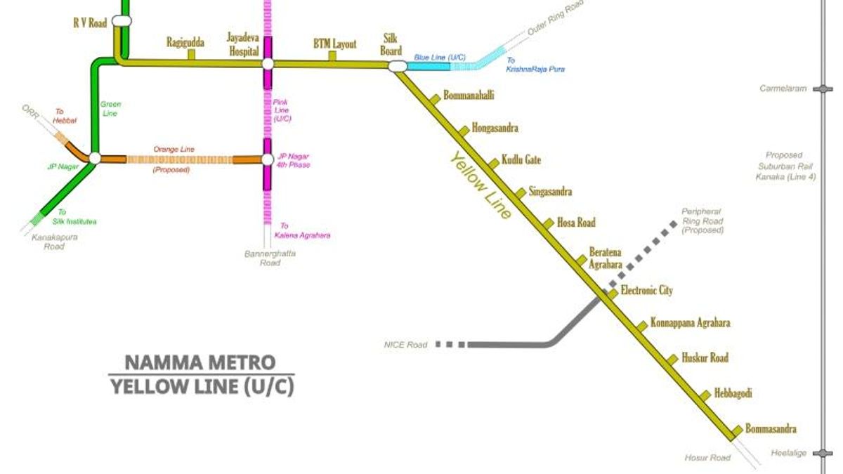 Yellow Line metro launch in limbo: Signaling woes hit Bengaluru’s new route