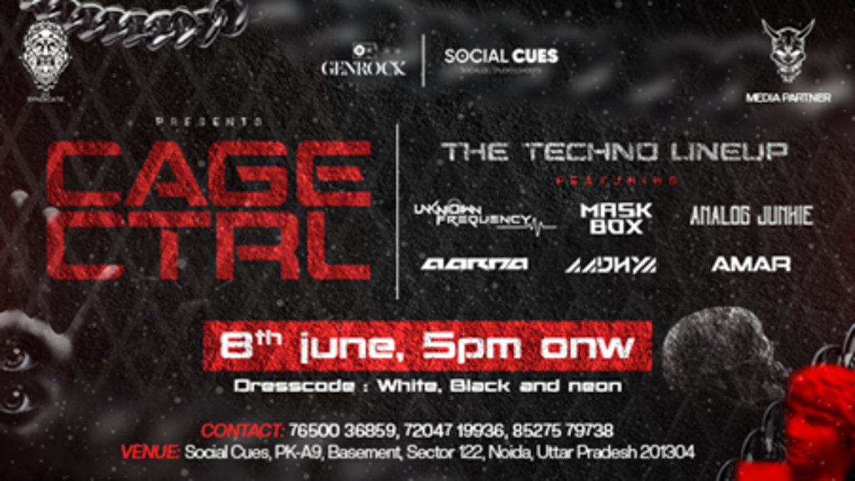 Genrock Unveils ‘Cage Ctrl’: Noida’s First Techno Rage in Collaboration ...