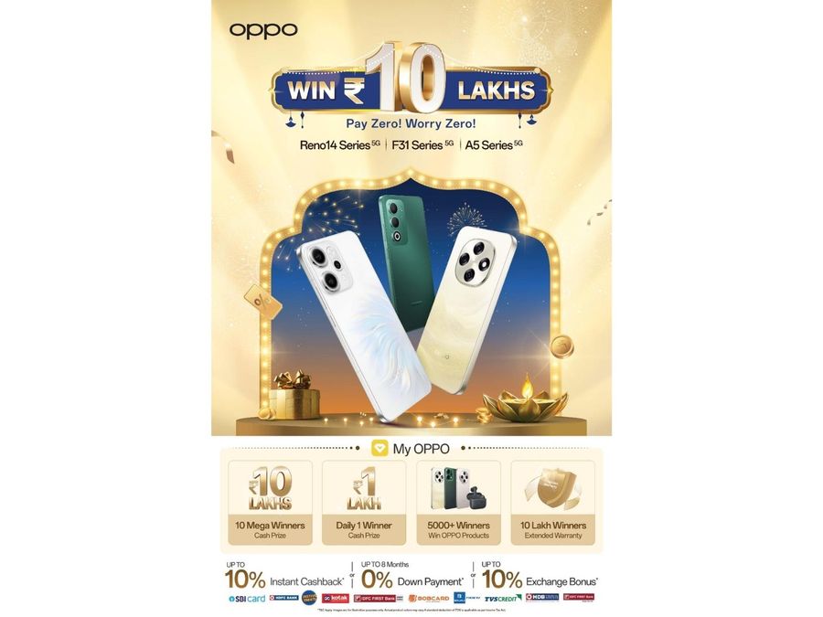 OPPO India brings Grand Festive Sale across its portfolio; Rs 10 Lakh ...