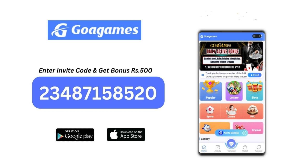 Goa Games Invitation Code is 23487158520 | Get Rs.250 Bonus