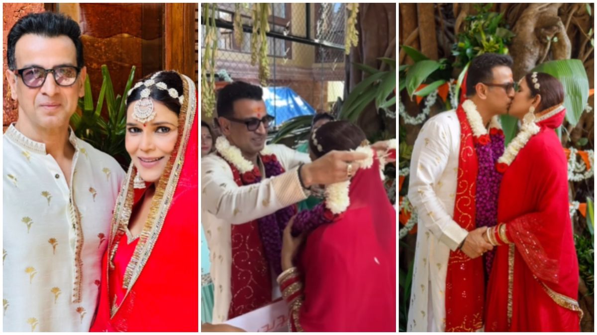 Ronit Roy Wedding: रोनित रॉय बने दूल्हा पत्नी को सरेआम किया लिप किस ...