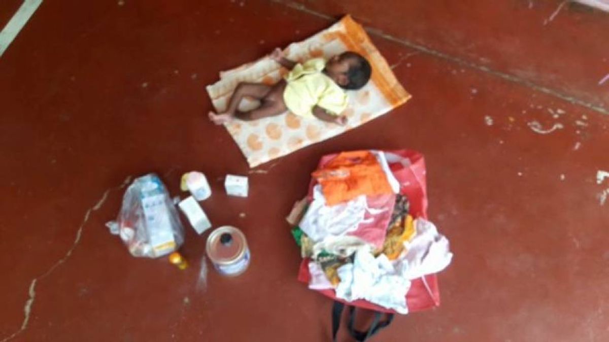 Abandoned month-old girl found on orphanage veranda
