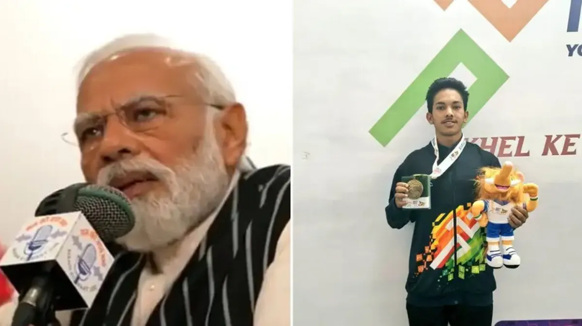 PM Modi lauds Odisha’s Harshvardhan Sahu for gold, two records at Khelo India Youth Games