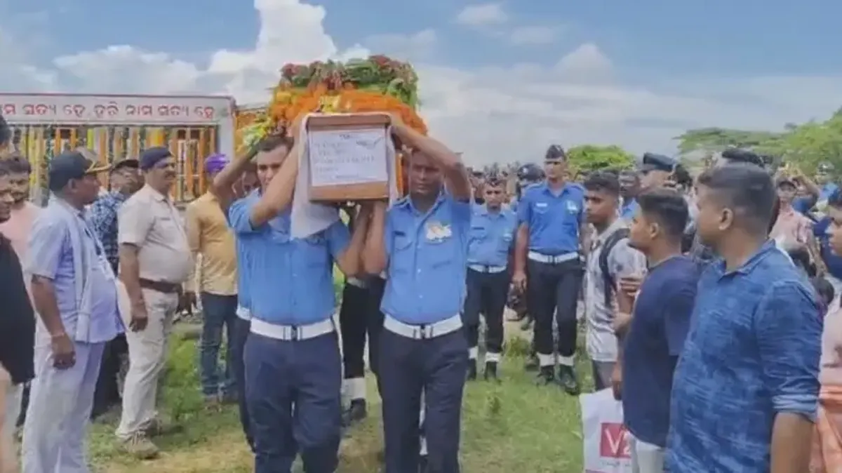 Indian Air Force jawan Swarajya Sahu laid to rest in Konark