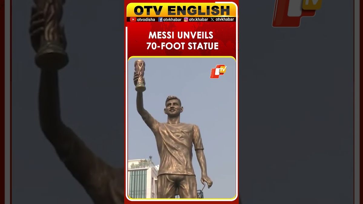 Lionel Messi Virtually Unveils 70-Foot Statue In Kolkata During G.O.A.T ...