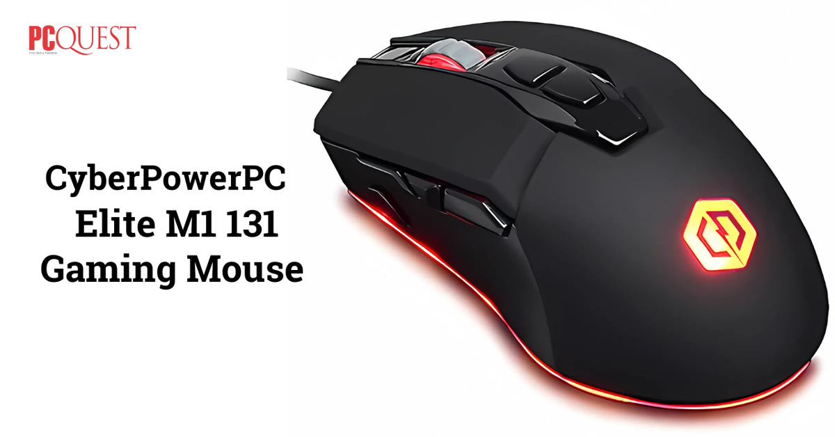 CyberPowerPC Elite M1 131 Gaming Mouse offers 8200 DPI, RGB lighting, 9 ...