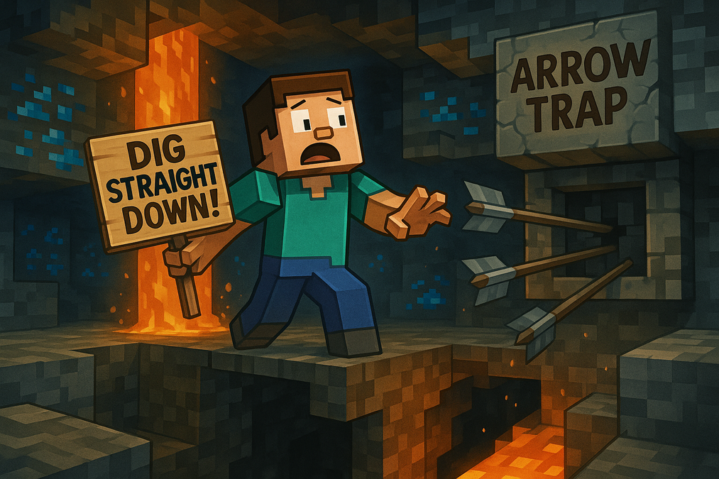 Minecraft Realms drops disaster maps with hilariously bad survival tips