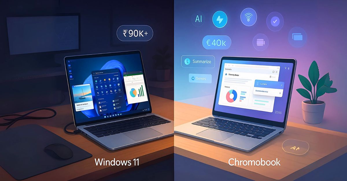 Windows laptop vs Chromebook which OS boosts productivity in 2025