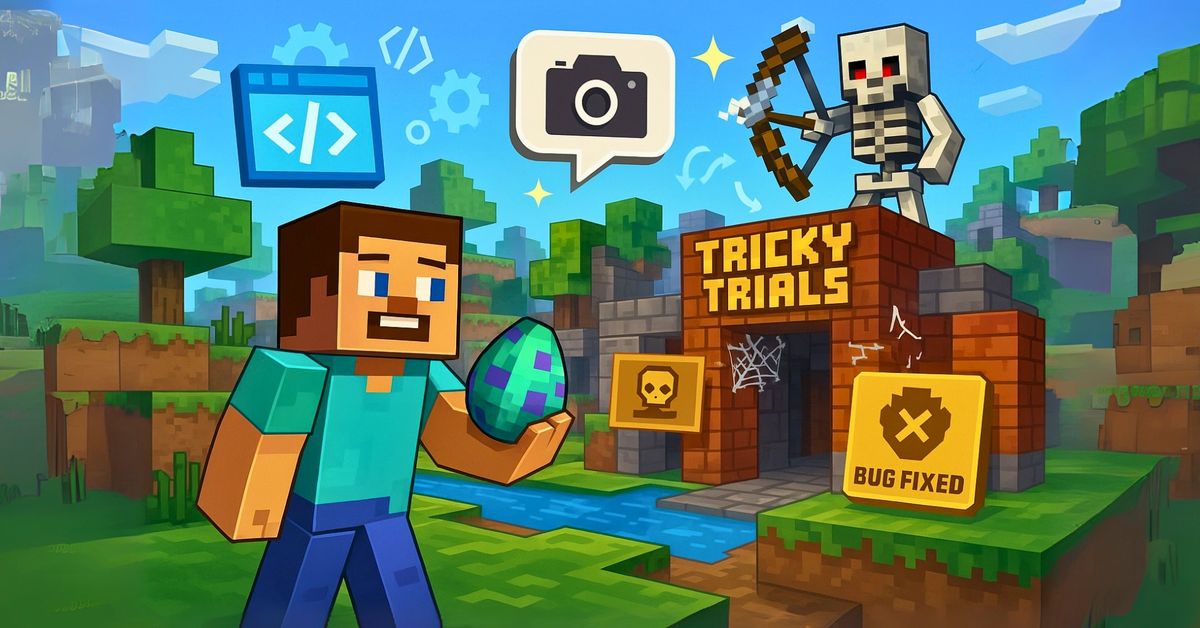 Minecraft Preview update clears cobwebs from Tricky Trials build