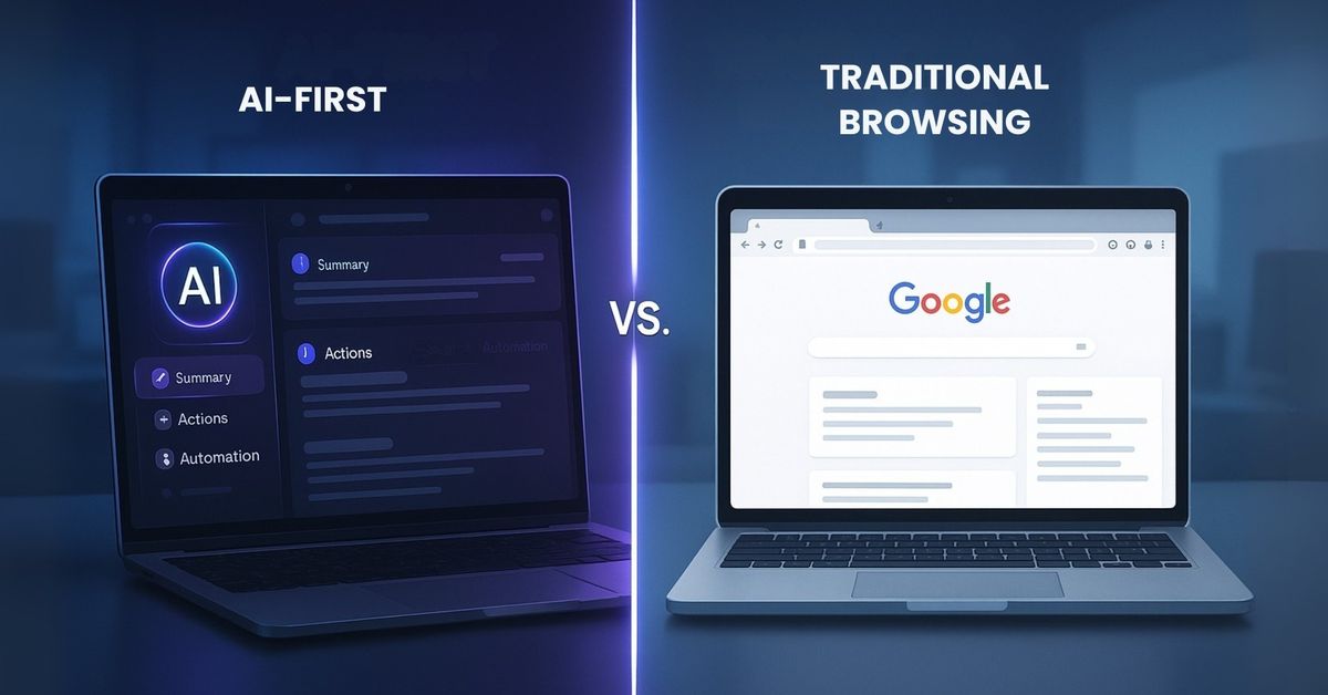 Perplexity AI Comet Vs Chrome: AI-First vs traditional browsing