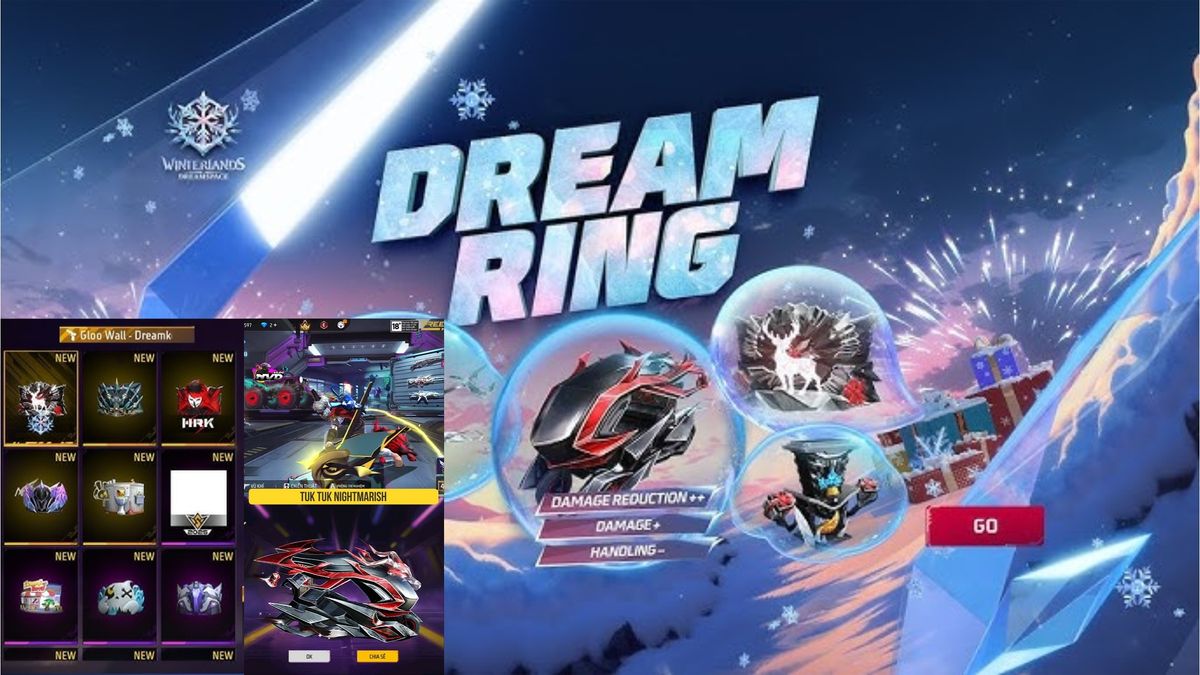 Free Fire MAX Dream Ring Event-Grab Gloo Wall Dreamkeeper and Tuk Tuk ...