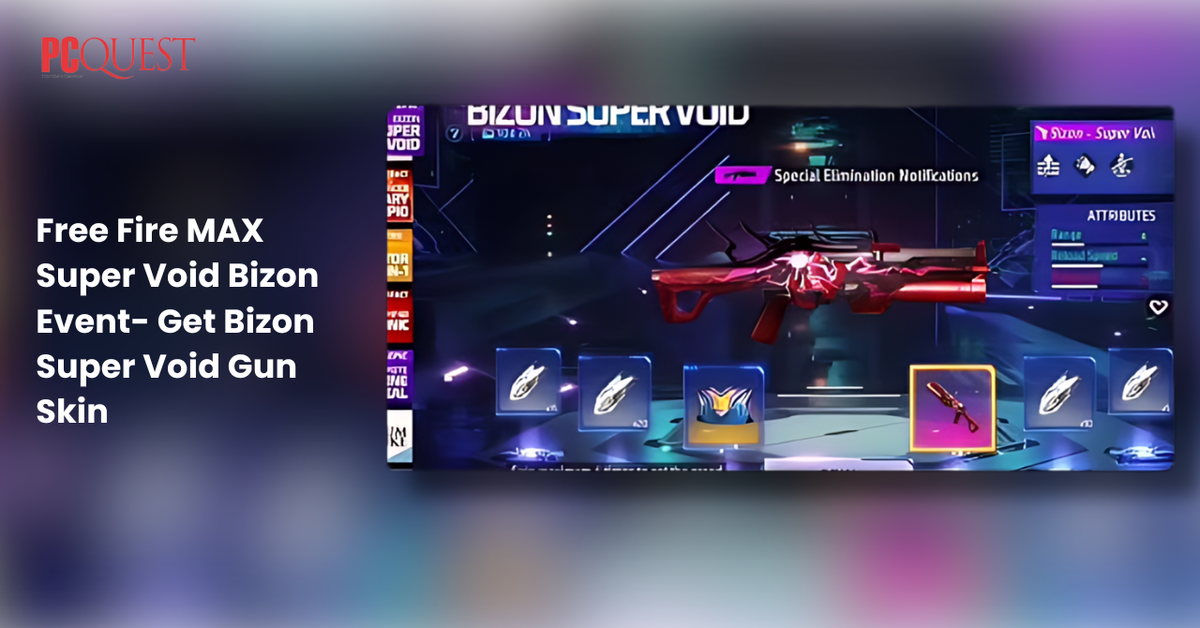 Free Fire MAX Super Void Bizon Event-Get Bizon Super Void Gun Skin