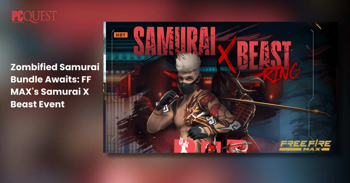 Free Fire MAX Samurai X Beast Ring Event-Get Zombified Samurai Bundle