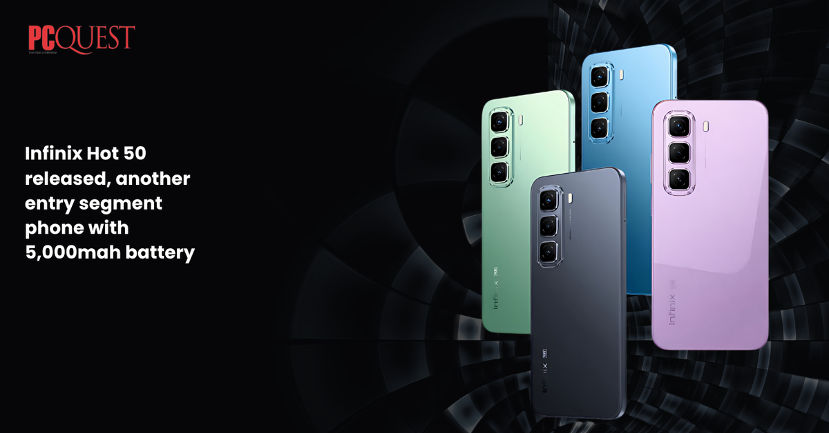 Infinix Hot 50 released, entry segment phone with 5,000mah battery