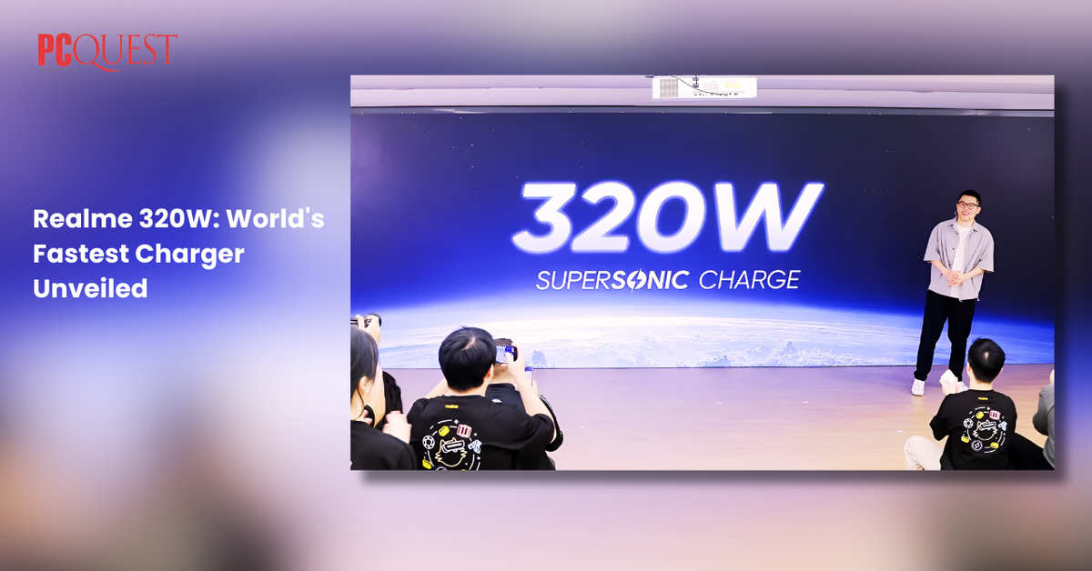 Realme 320W SuperSonic Charge: World's Fastest Smartphone Charger