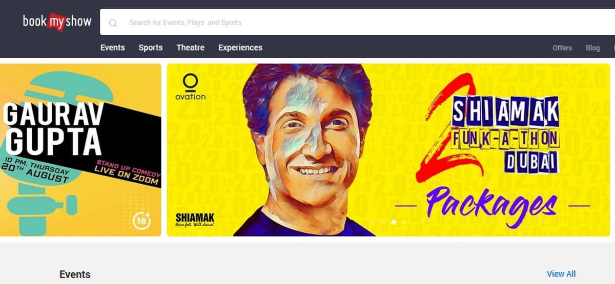 “New Normal is hybrid of physical & virtual” #BookMyShow